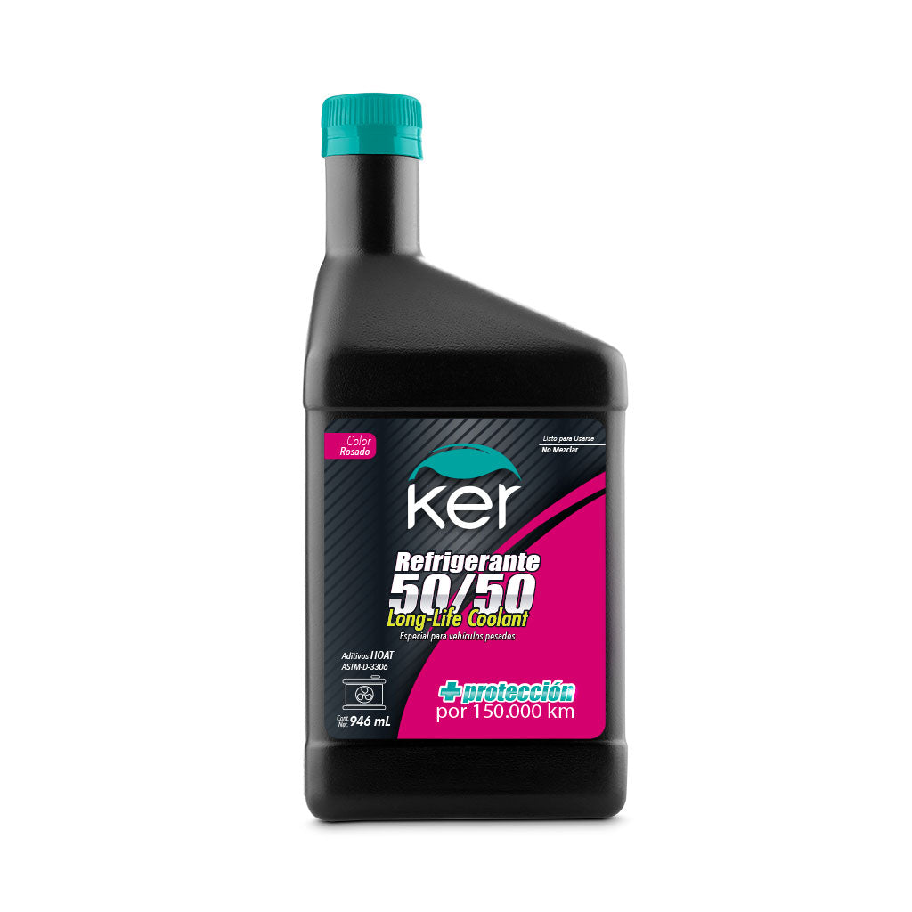 Refrigerante para Carro | 50/50 Long Life Coolant | Color Rosado 946 m ...
