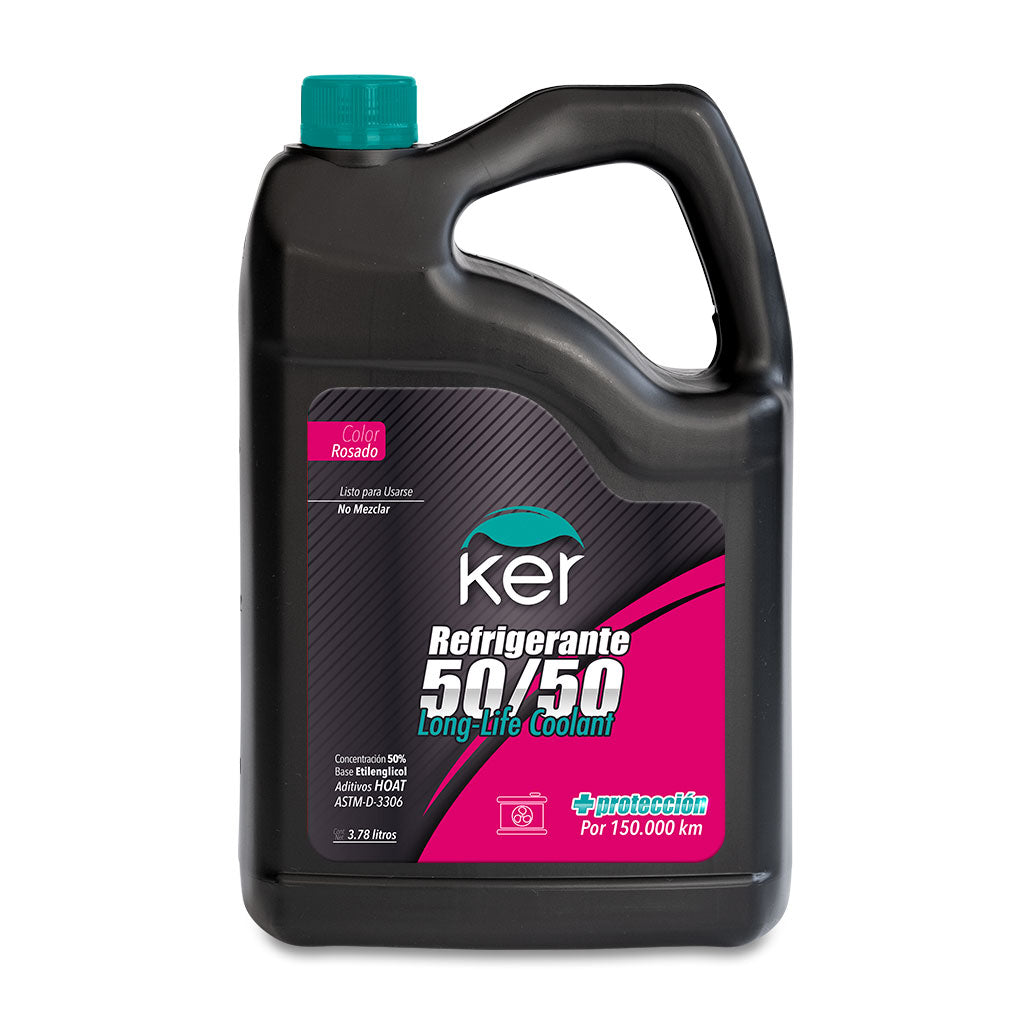 Refrigerante para Carro | 50/50 Long Life Coolant | Color Rosado 1 Gal ...